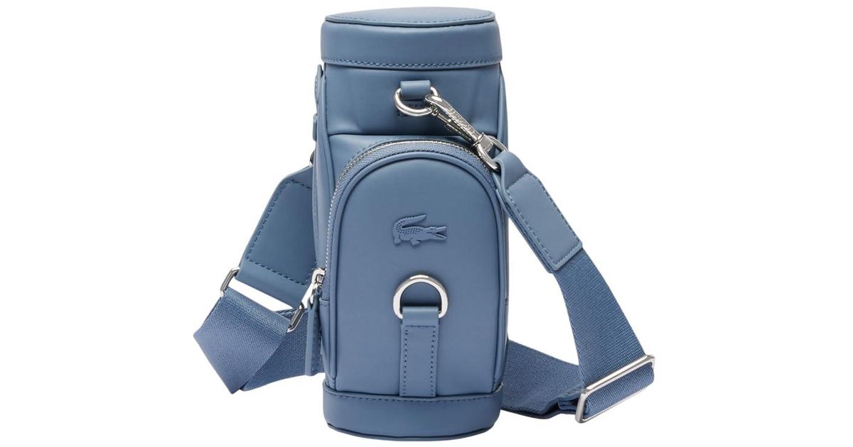 Lacoste Mini Meldane Purse With Zipped Pocket in Blue | Lyst