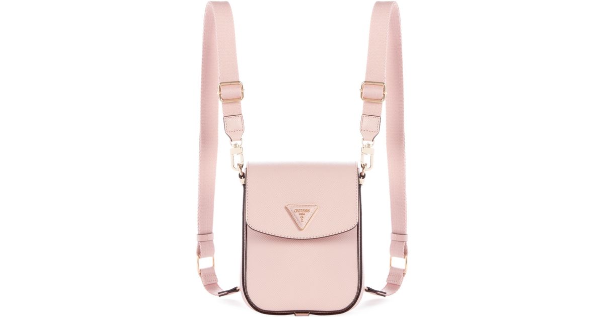 Guess Brynlee Mini Convertible Backpack in Pink | Lyst Guess Brynlee Mini Convertible Backpack in Pink | Lyst