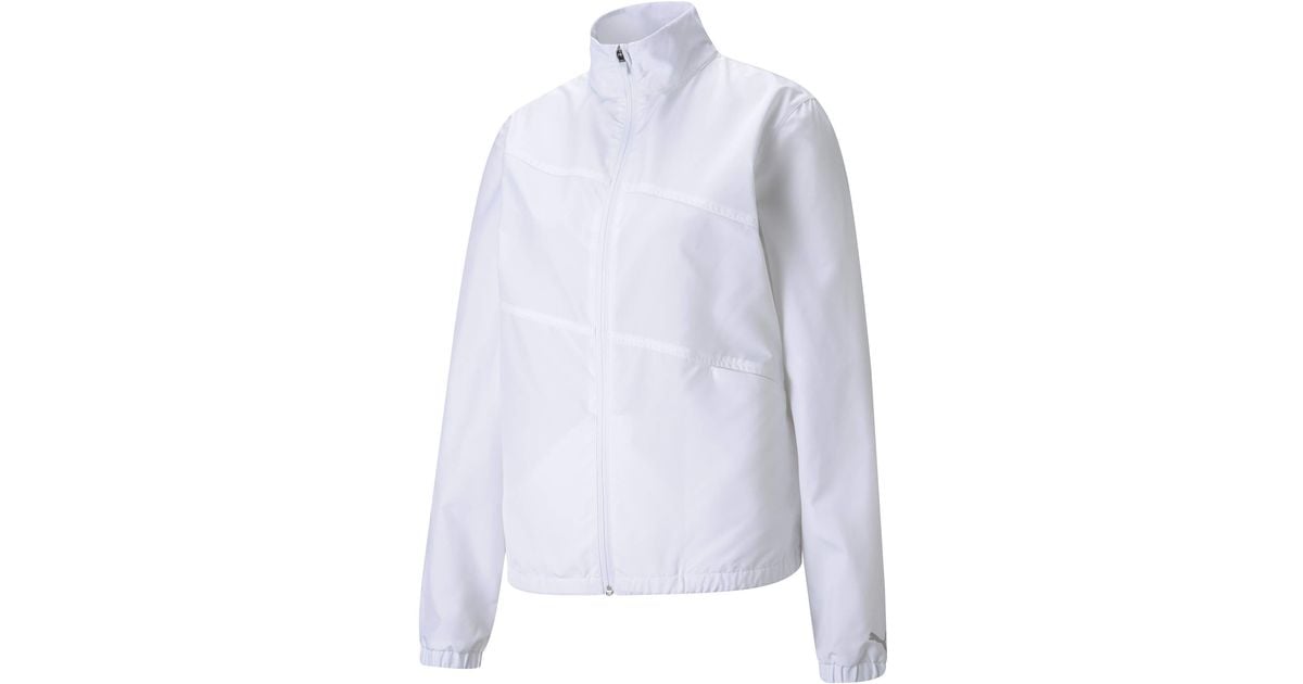 PUMA Golf Standard First Mile Wind Jacket in White | Lyst