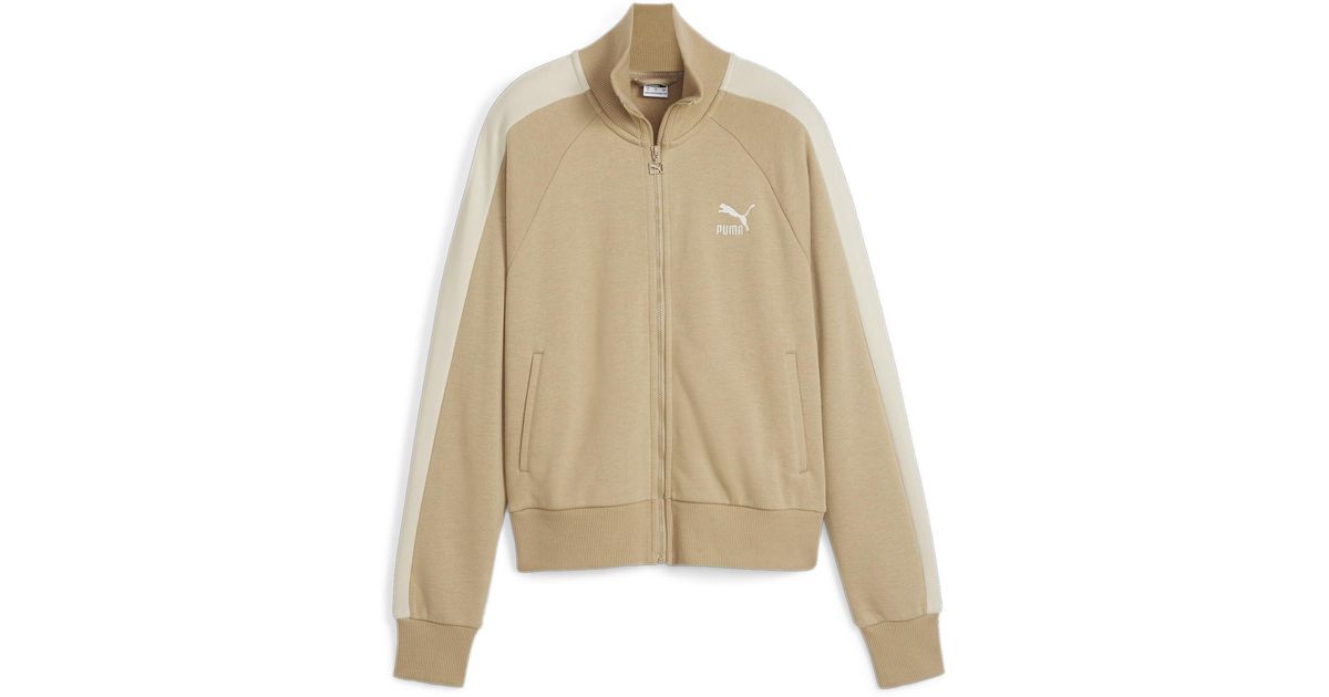 PUMA Iconic T7 Track Jacket in Natural | Lyst