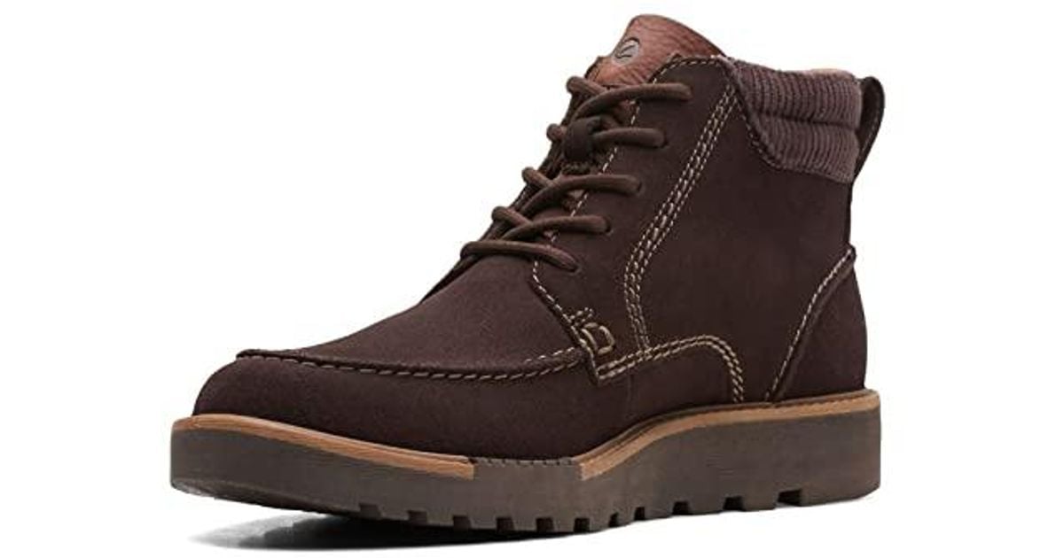 Clarks Barnes Mid Oxford Boot in Brown for Men | Lyst