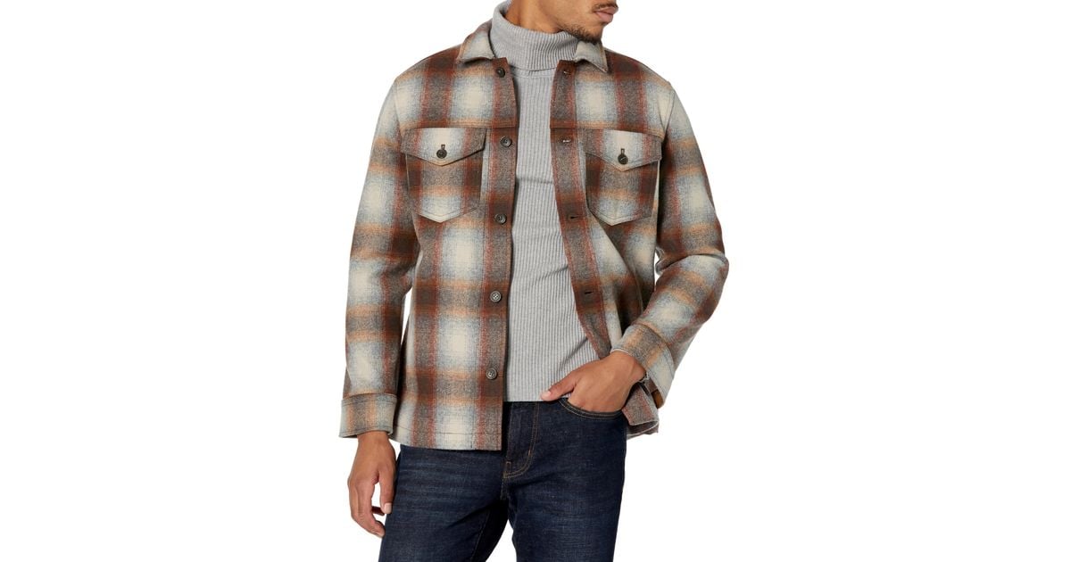 Pendleton Lawson Wool Coat in Brown for Men | Lyst