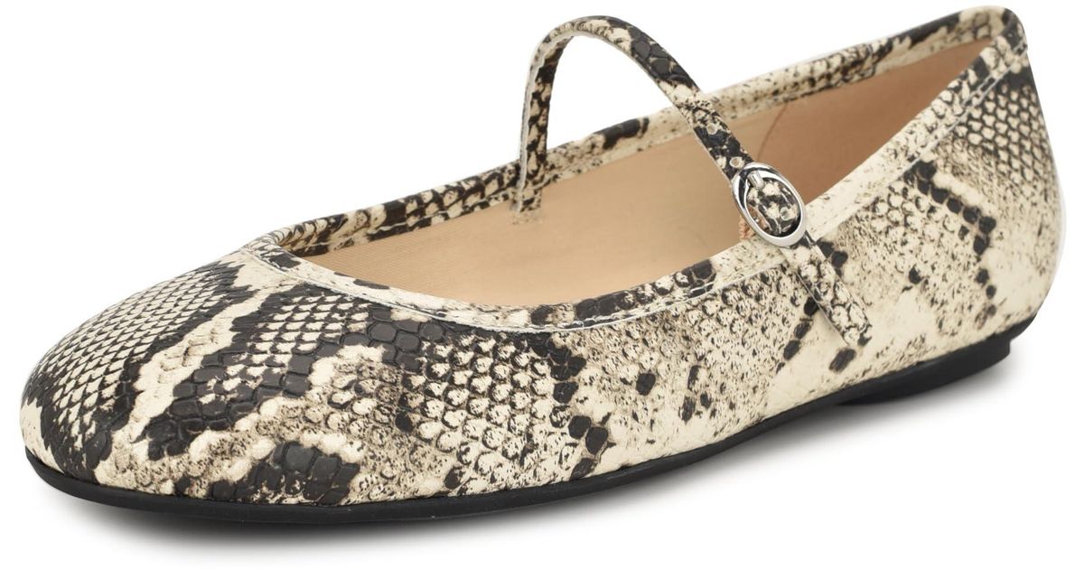 Nine West Classik Flat in Metallic | Lyst