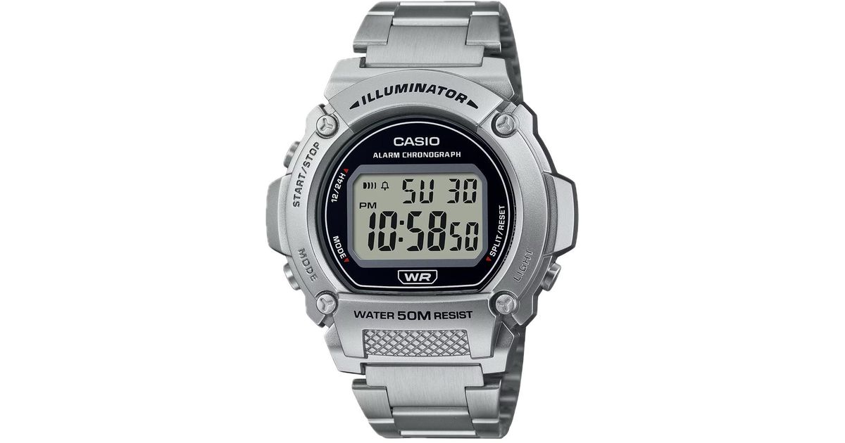 G-Shock W219hd Series | 's Digital Watch | Silver/silver | 50m Wr | Led ...