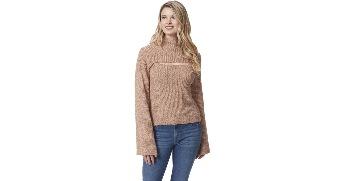 Jessica Simpson Kaida Cut Out Sweater Pullover With Wide Sleeves ...