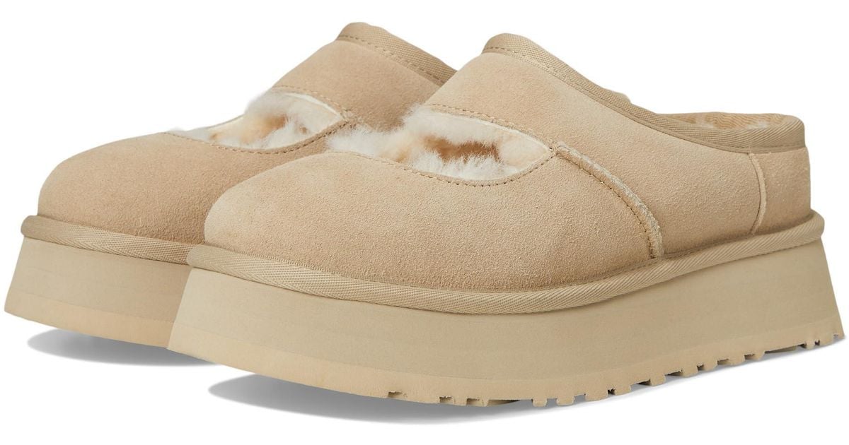 UGG Bea Mary Jane Slippers 9 B in Natural | Lyst