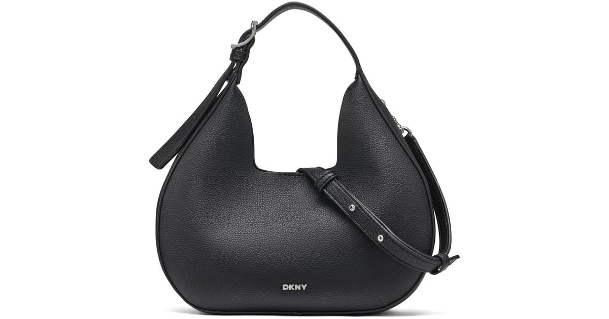 DKNY Small Hobo Crossbody Bag in Black | Lyst