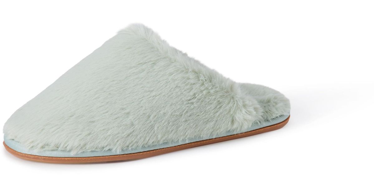 Amazon Essentials Fuzzy Plush Slippers in Gray | Lyst
