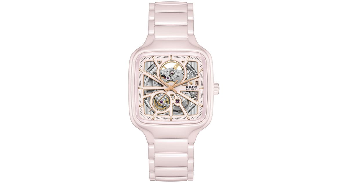 Rado True Square-s-swiss Automatic Watch-high-tech Ceramic-sapphire ...