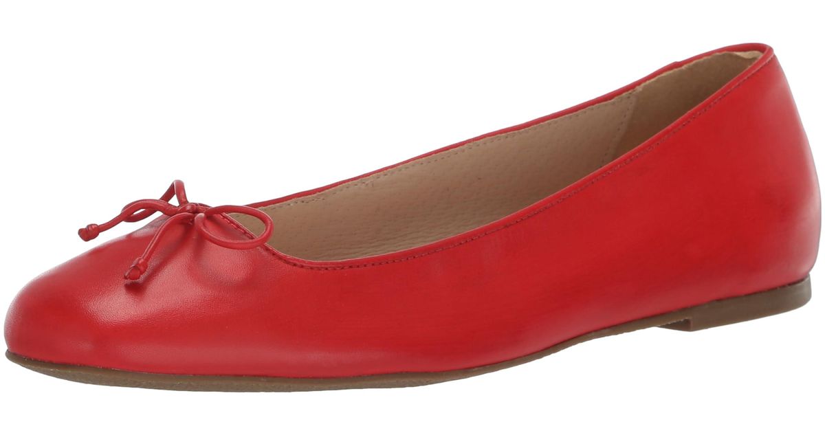 Jack Rogers Kenlyn Ballet Nappa Flat in Red | Lyst