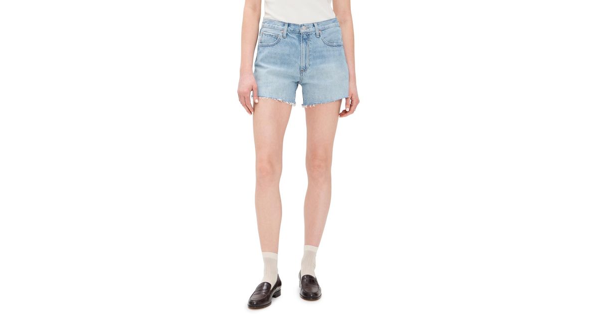 PAIGE Archie Shorts in Blue | Lyst