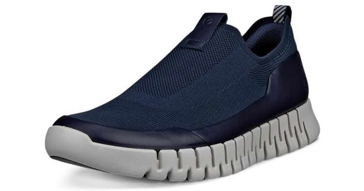 Ecco Gruuv Easy Slip On Sneaker in Blue for Men | Lyst UK