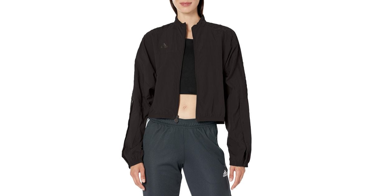 adidas Tiro Snap Buttons Jacket in Black | Lyst
