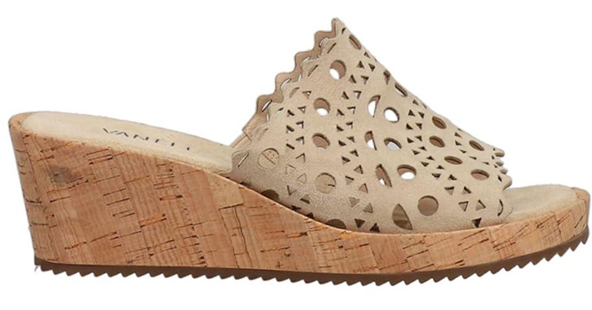 Vaneli Cammie Slide Sandal in White | Lyst