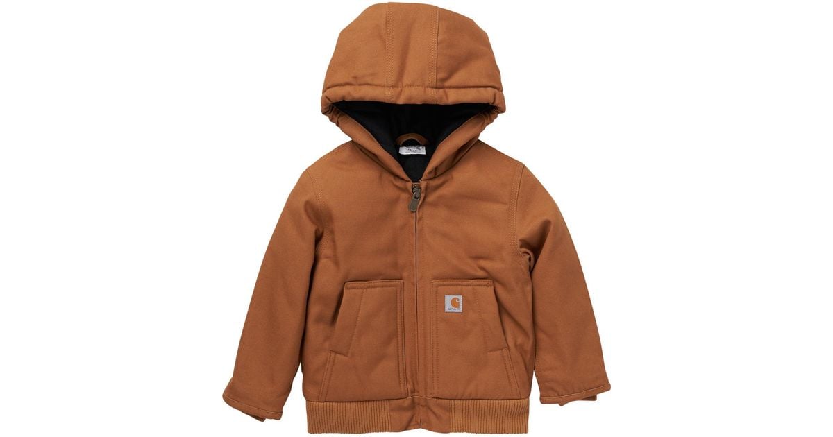 Carhartt Apparel Canvas Insulated Hooded Active in Brown for Men | Lyst