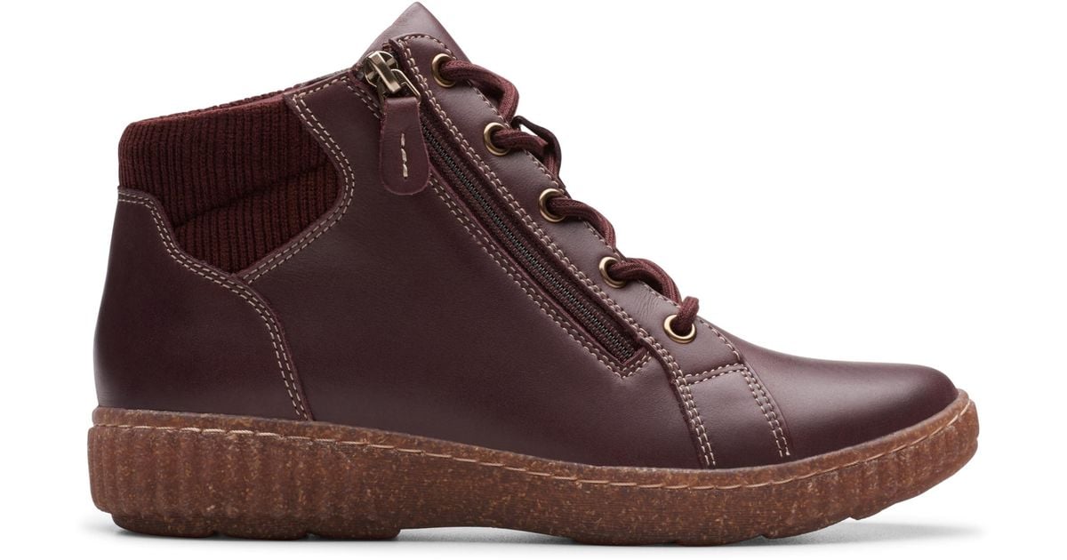 Clarks Caroline Park Ankle Boot in Brown | Lyst