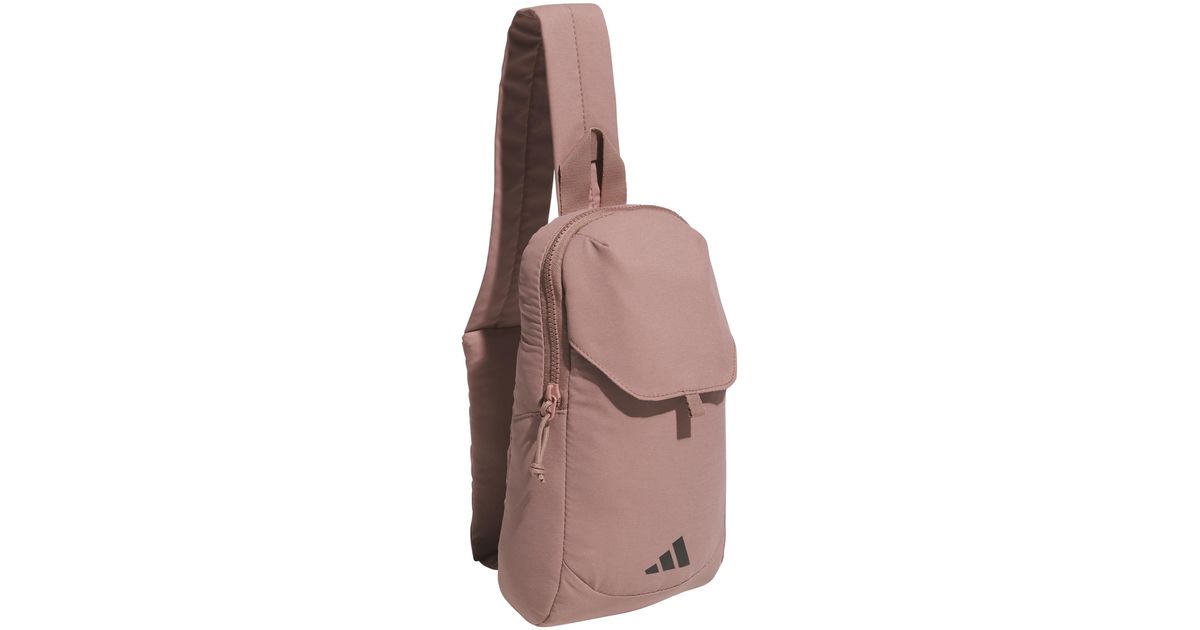 adidas Essentials 3 Sling Crossbody Bag in Brown | Lyst