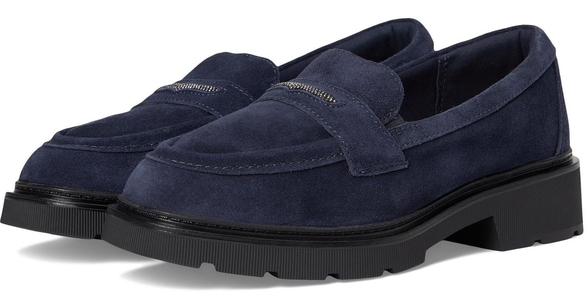 Clarks Collection Lauryl Step Loafer in Blue | Lyst UK