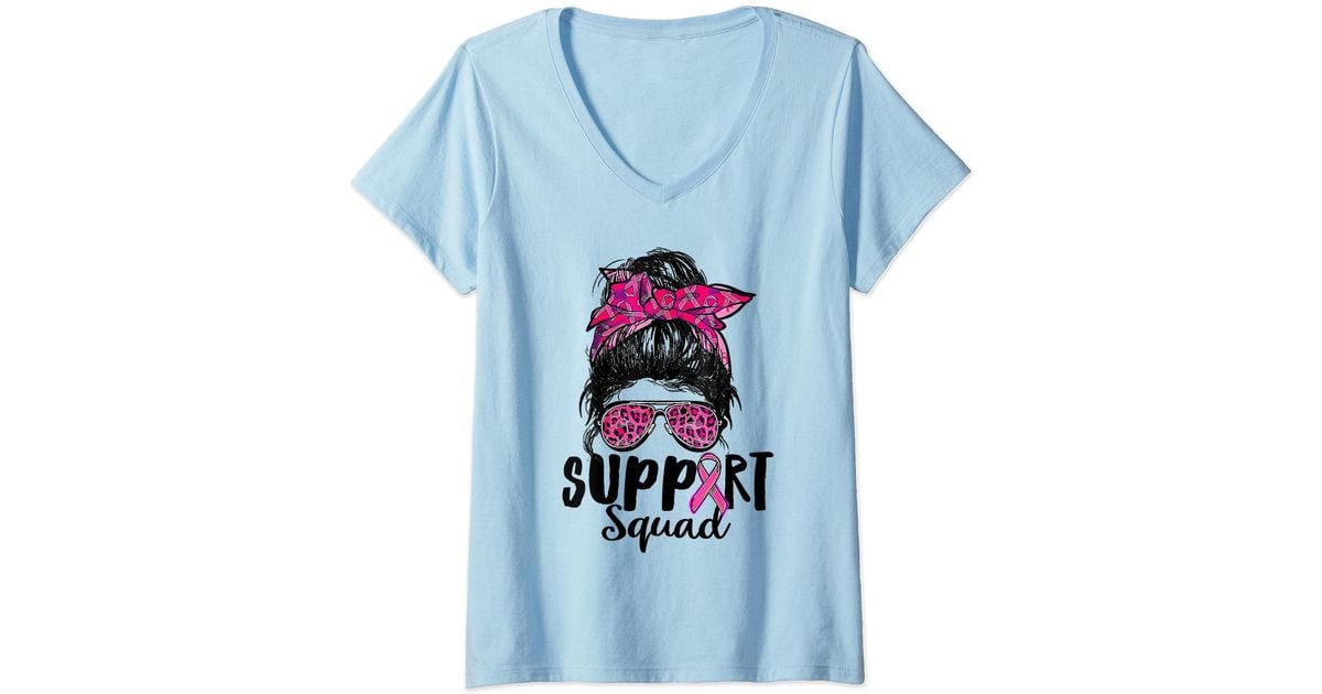Caterpillar S Support Squad Messy Bun Leopard Pink Breast Cancer