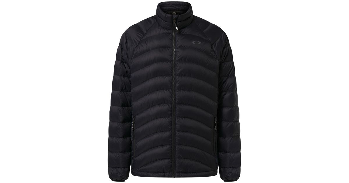 Oakley Snowbound Pkbledown Puffy Jacket in Black | Lyst