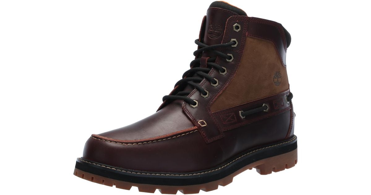 Timberland Britton Road Mid Lace Up Waterproof (Burgundy Full Grain ...