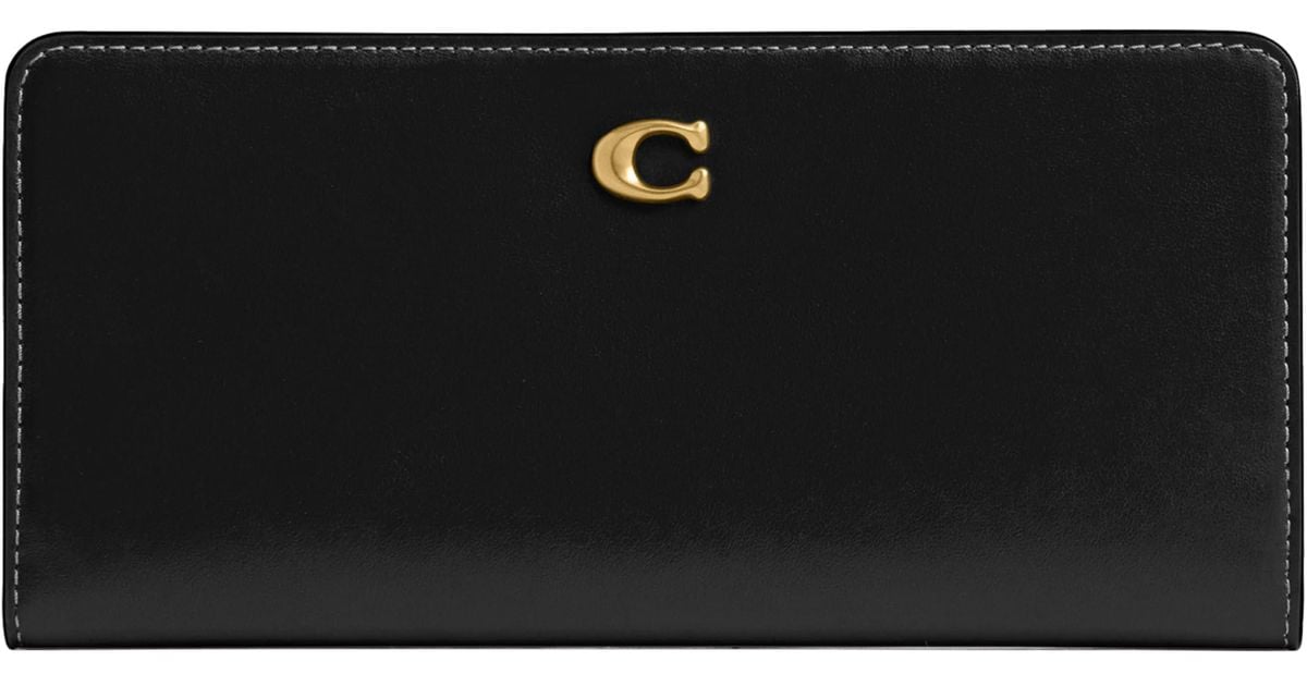 COACH Essential Slim Wallet in Black | Lyst