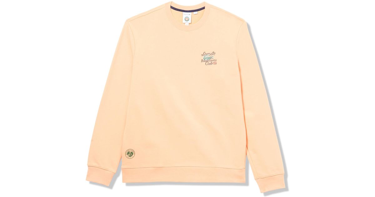 Lacoste Sport Roland Garros Edition Organic Cotton Sweatshirt in ...