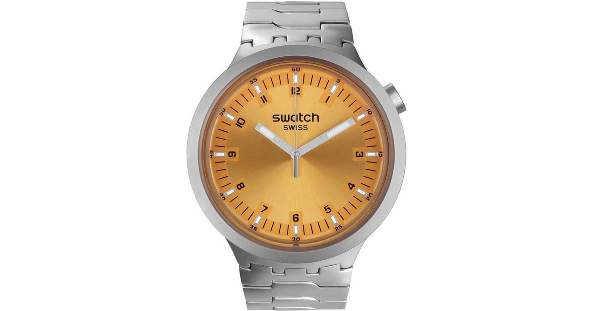 Swatch Big Bold Irony Watch Casual Plastic Orange Automatic Waterproof ...