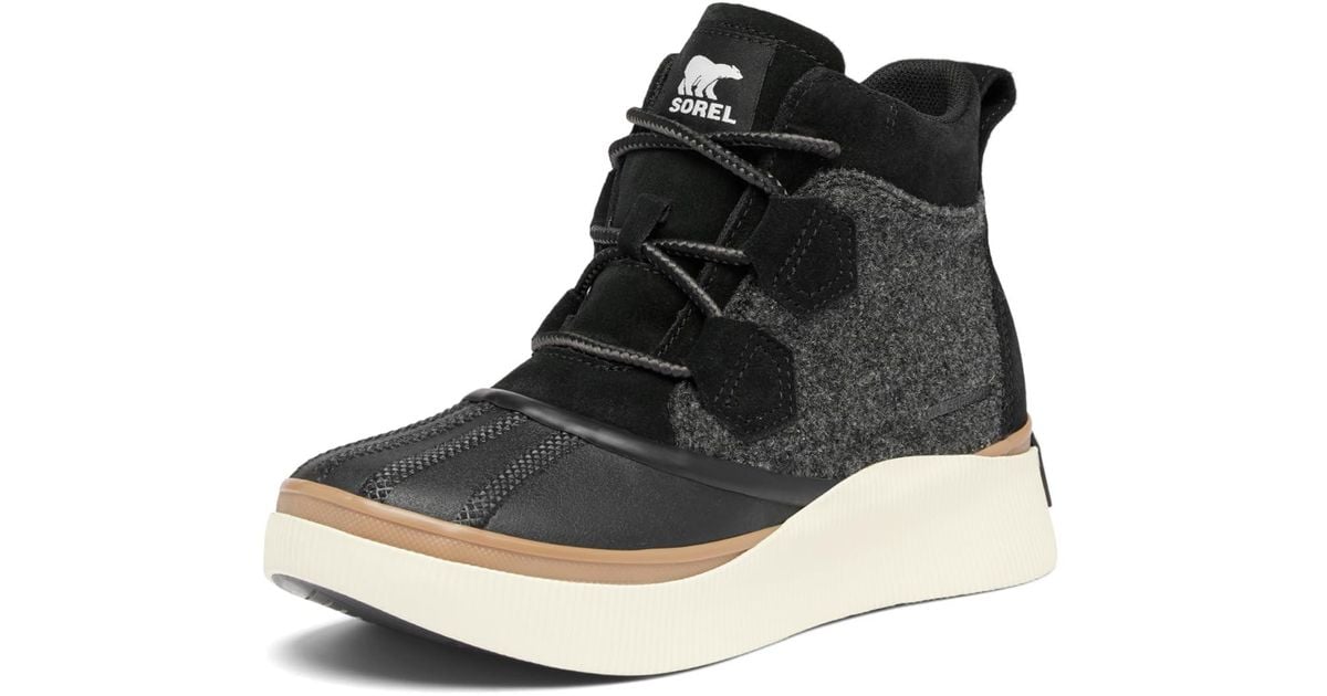 Sorel Women's Out N About Lv Classic Waterproof Boot - Black, Chalk - 7 ...