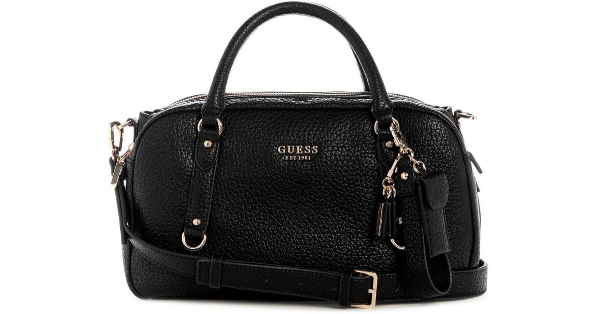 Guess Marsha Box Satchel in Black | Lyst UK