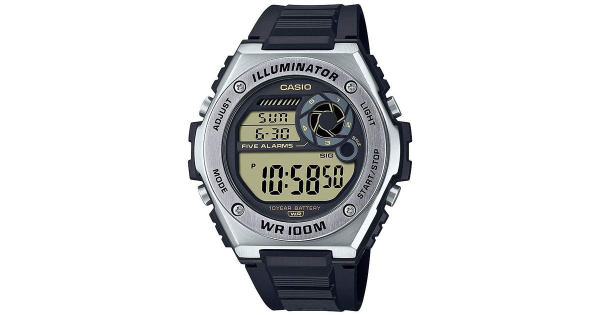 G-Shock Mwd100h Series | 's Digital Watch | Silver | 1/100 Sec ...