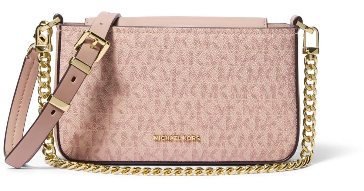 Michael Kors Sm Conv Xbody Pouchette Ballet One Size in Pink | Lyst UK