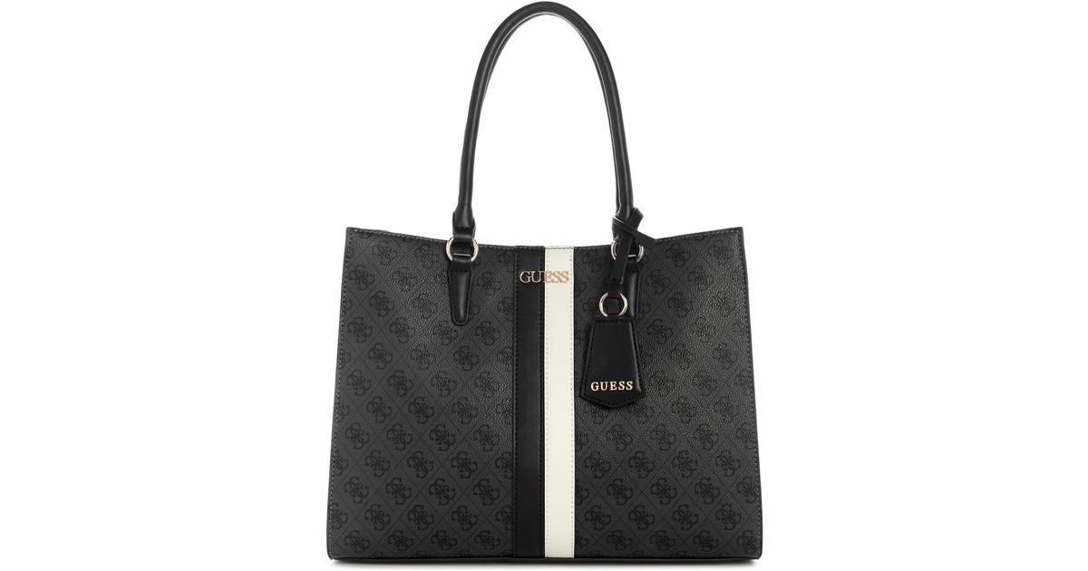 Guess Larisha Book Tote in Black | Lyst