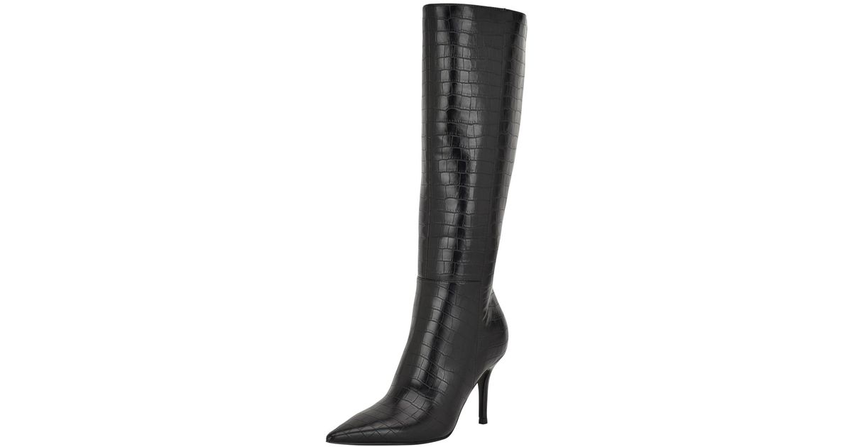 Guess Wayla Knee High Boot in Black | Lyst UK