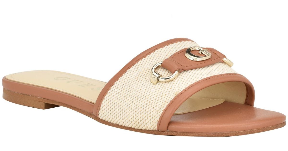 Guess Hammi Flat Sandal | Lyst