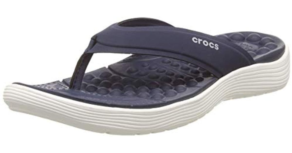 Crocs™ Reviva Flip Flop in Black | Lyst