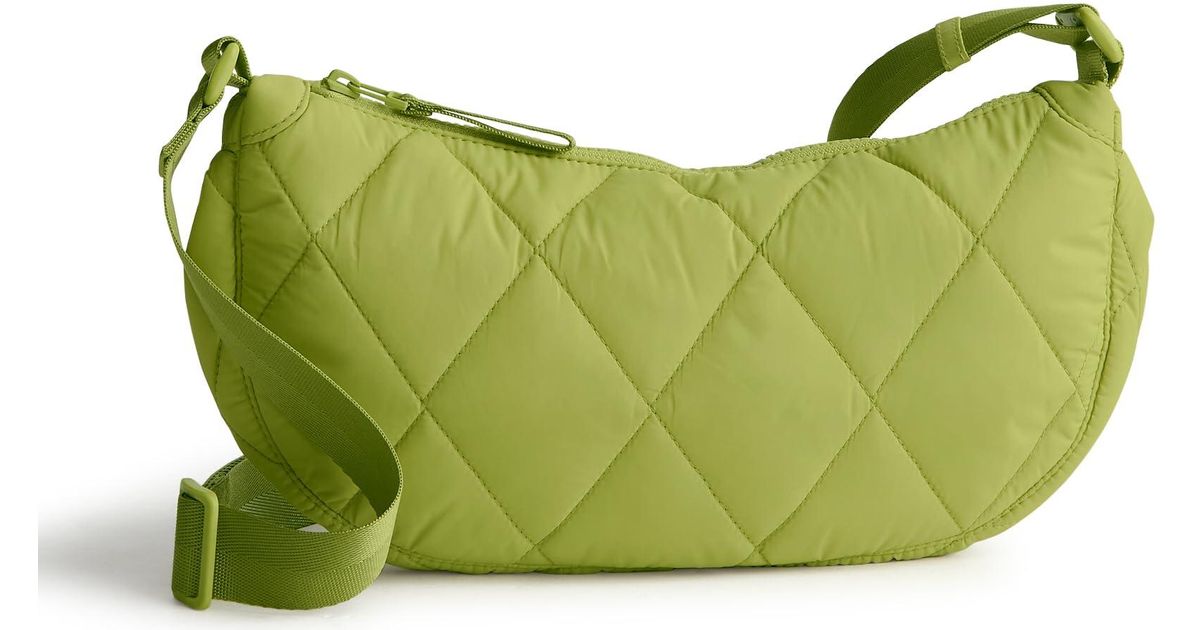 Vera Bradley Featherweight Springbrook Sling Crossbody in Green | Lyst