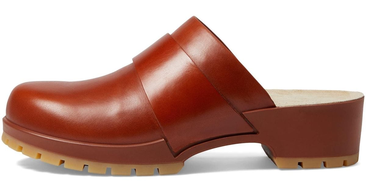 Ecco Comfort Clog in Brown | Lyst