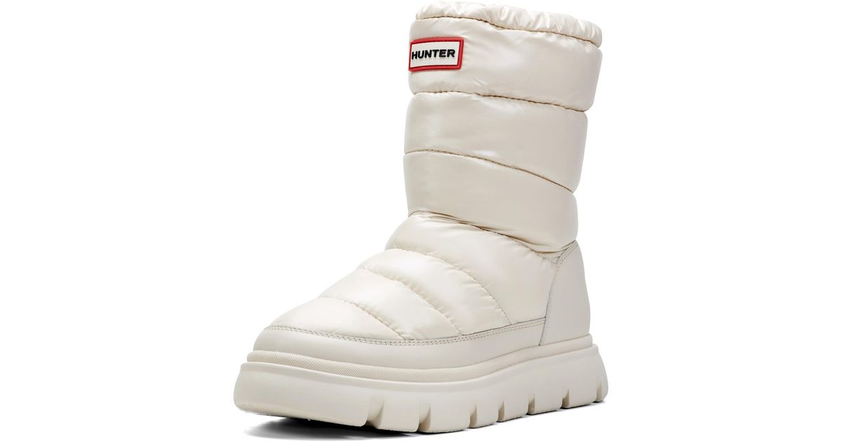 HUNTER Maribel S Waterproof Snow Boot in White | Lyst