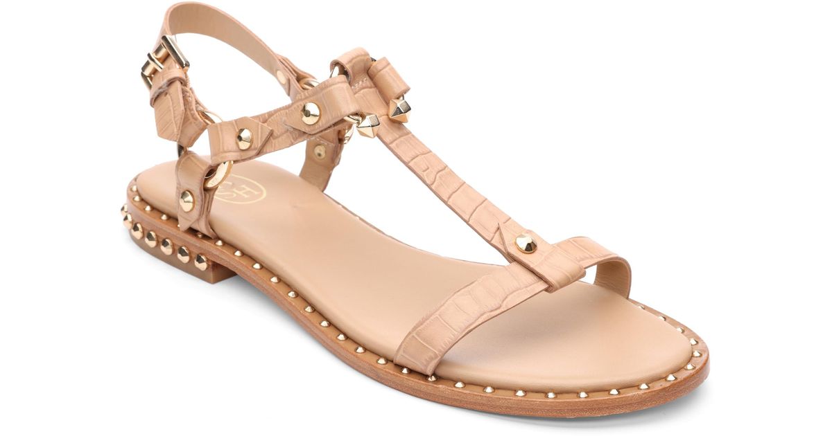 Ash Patsy Bis Flat Sandal in Pink | Lyst