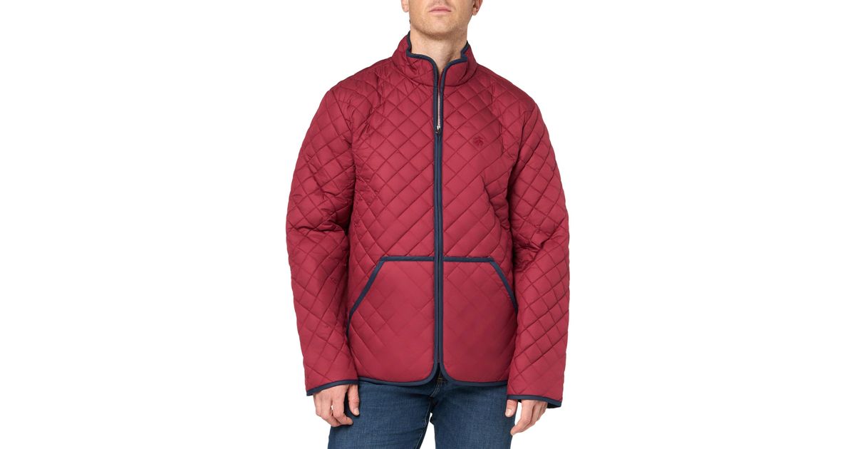 Brooks Brothers Regular Fit Diamond Quilted Liner Jacket in Red for Men ...