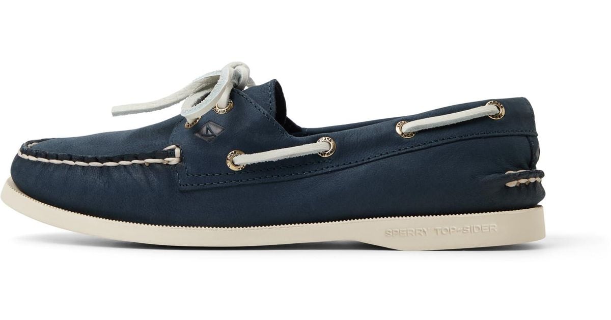 Sperry Top-Sider Authentic Original 2-eye Boat Shoe in Blue | Lyst