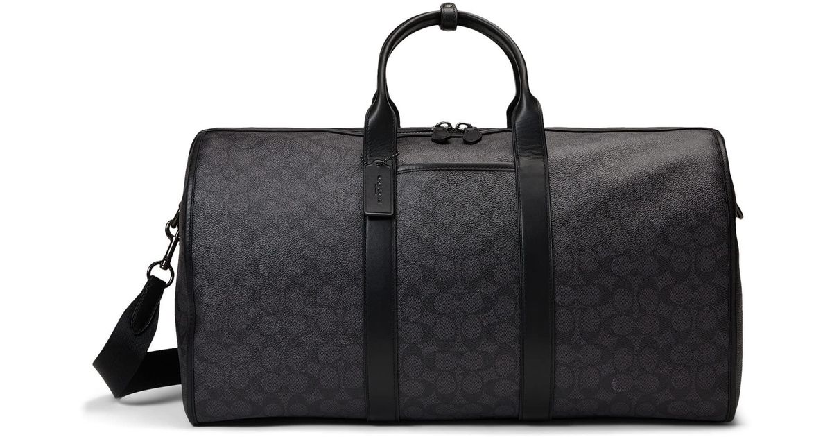 COACH Signature Gotham Duffel in Black for Men | Lyst