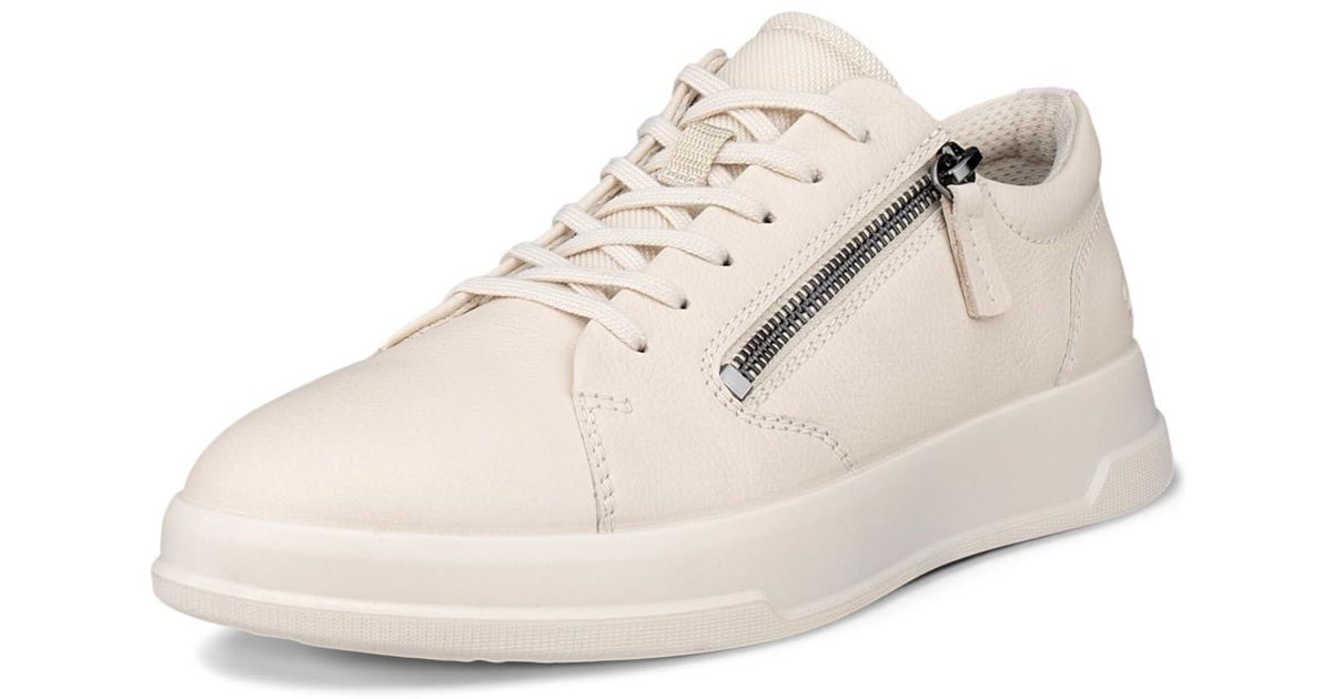 Ecco Move Zip Lace Sneaker in White | Lyst UK