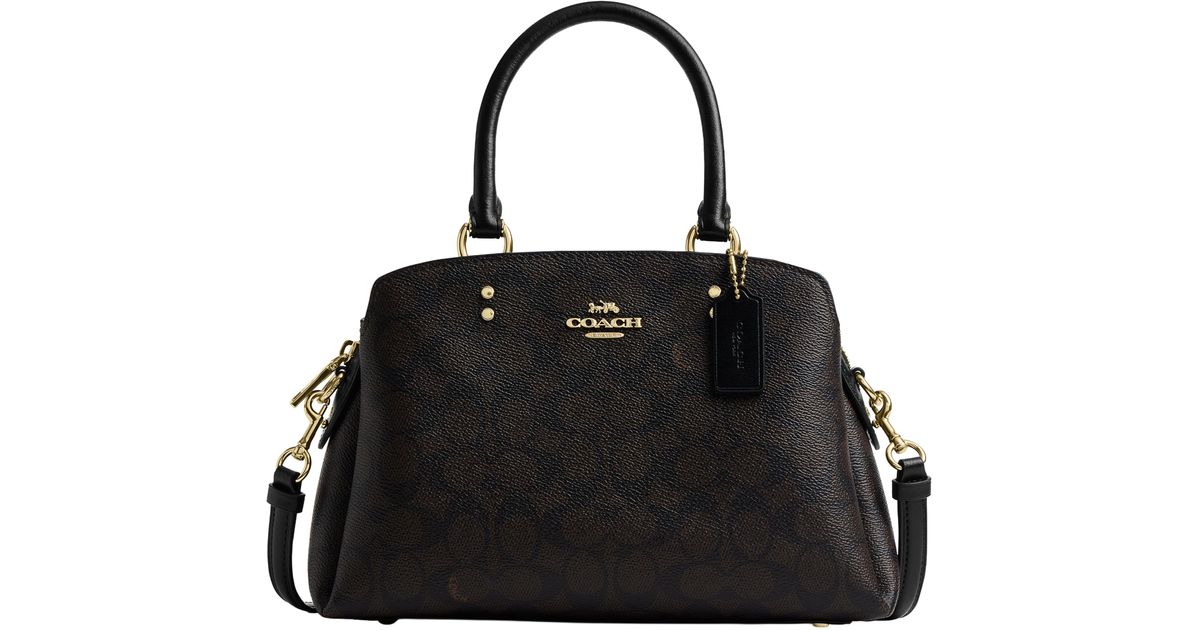 COACH Mini Lillie Carryall in White | Lyst