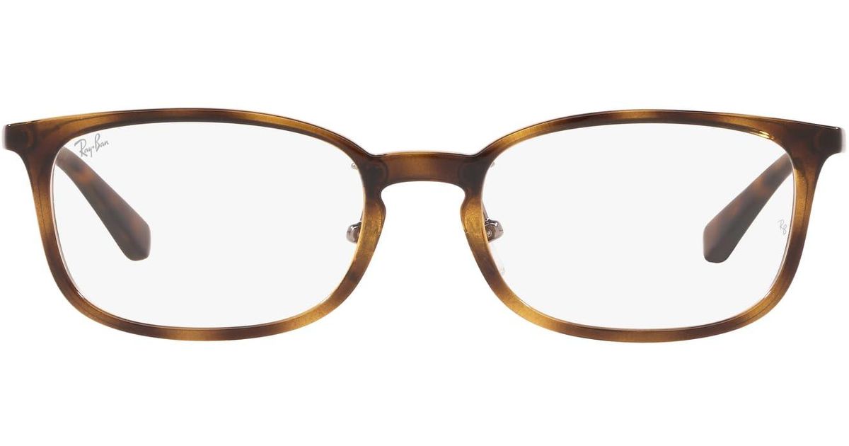Ray-Ban Rx7182d Prescription Eyewear Frames in Black for Men | Lyst