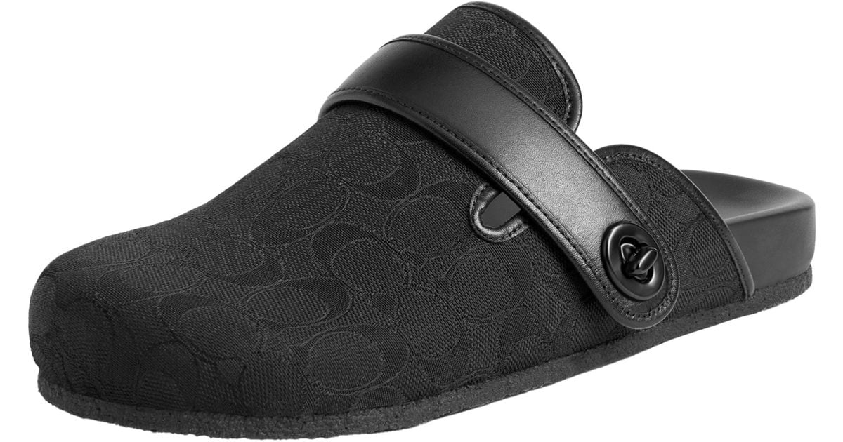 COACH Blake Clog Mule in Black | Lyst