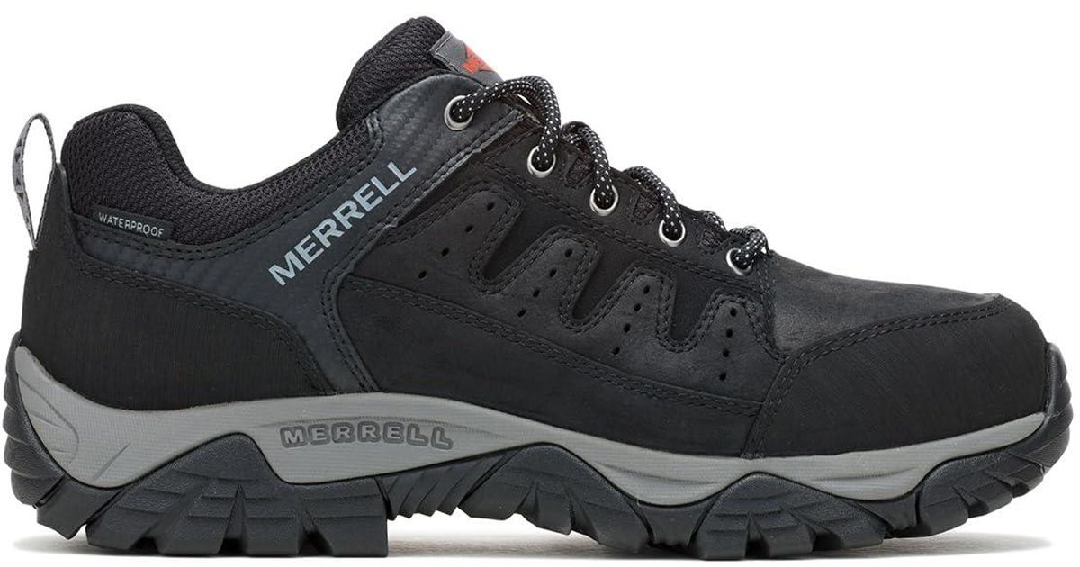 Merrell Windoc Waterproof Steel Toe Low Construction Boot in Black for ...