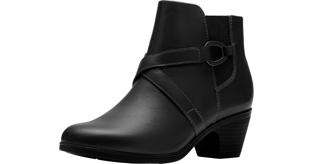 Clarks Emily 2 Henley Ankle Boot in Black | Lyst UK