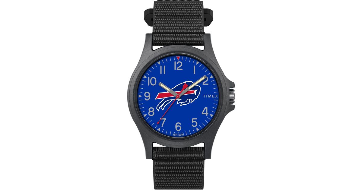 Timex Nfl Pride 40mm Watch – Buffalo Bills With Black Fastwrap in Blue ...